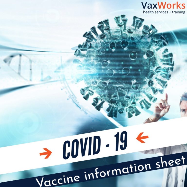 Vaccine Information Sheets – VaxWorks Health Services